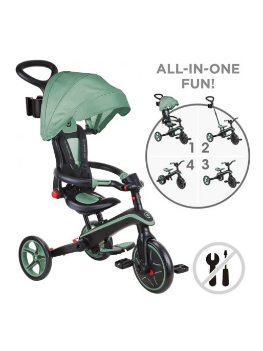 GLOBBER Триколка 4 в 1 EXPLORER TRIKE FOLDABLE
